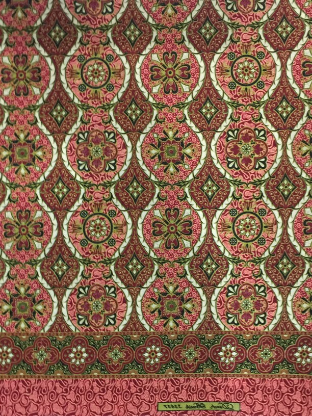 Red Batik Duo African Print Fat Quarter - Etsy