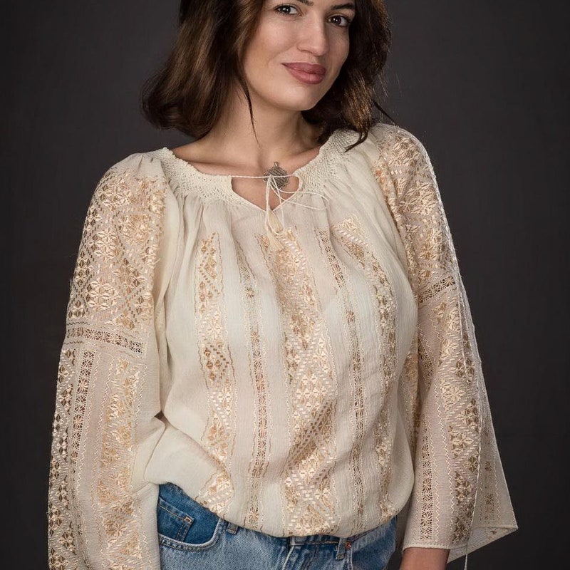 Romanian Folk Shirt - Etsy