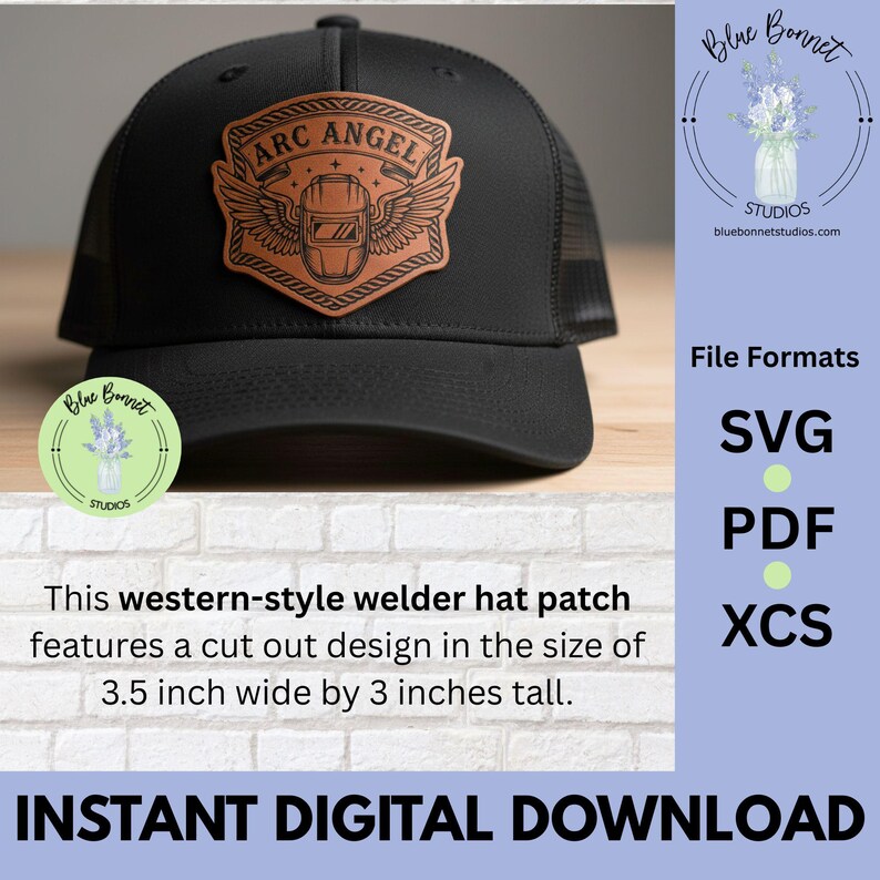 10 Welding Hat Patch SVG Bundle | Western Style Welder Patches ...