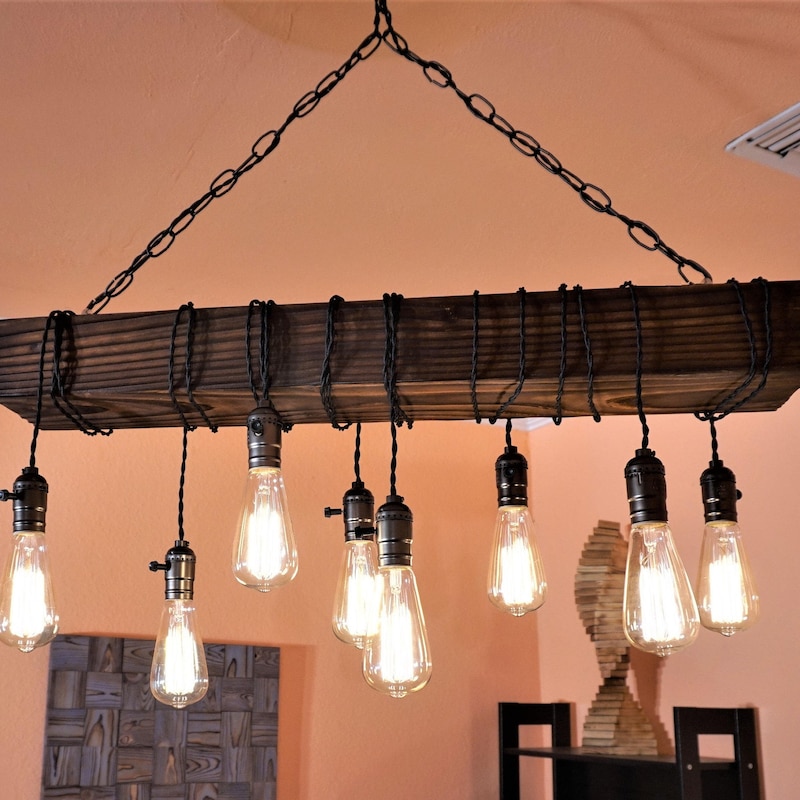 Rustic Chandelier - Etsy