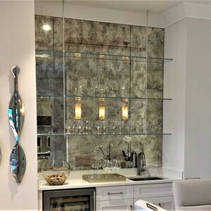 Antique Mirror Tiles 14x14 , Vintage Mirror, Antique Mirror Tiles,22x22 ...