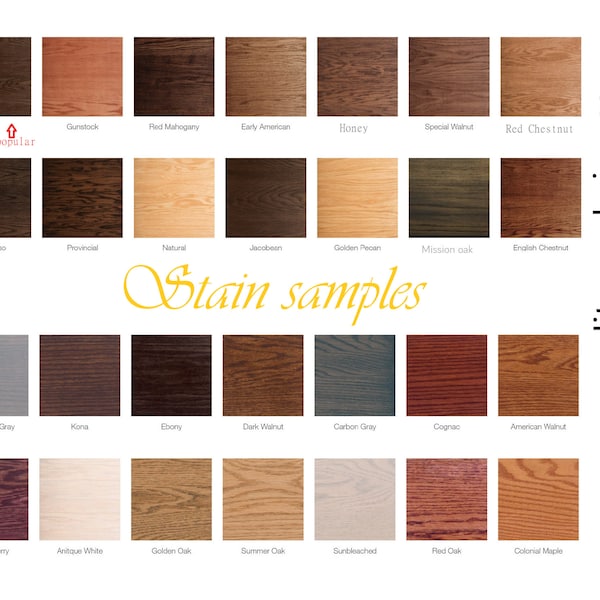 Pine Stain Samples - Etsy