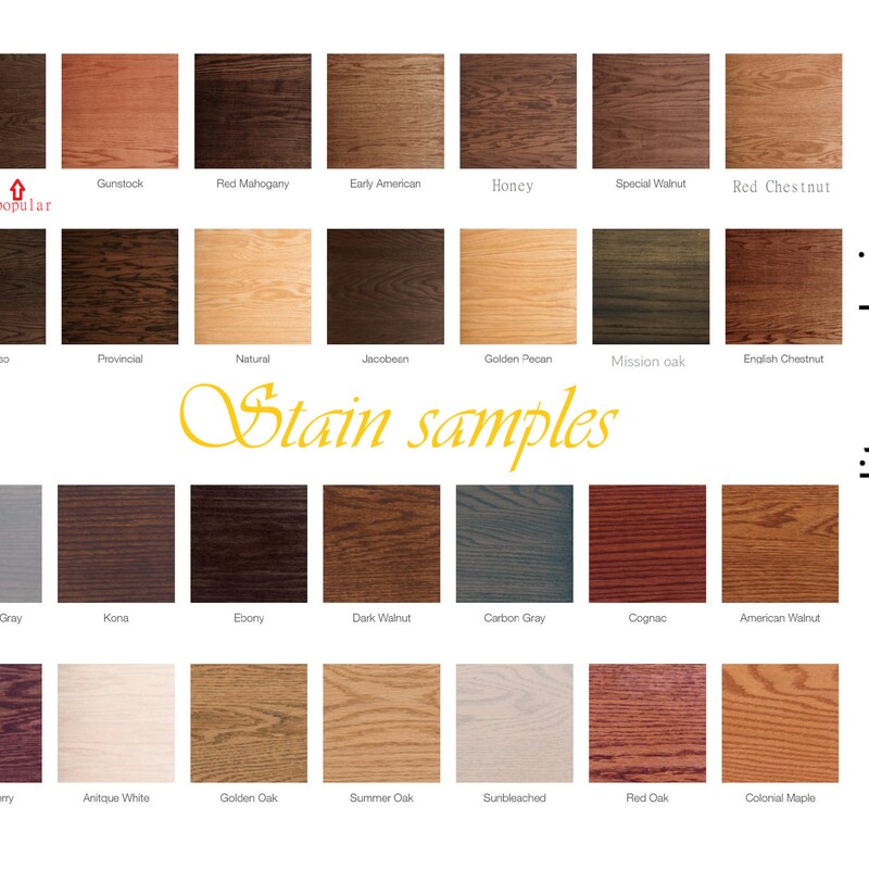 Pine Stain Samples - Etsy