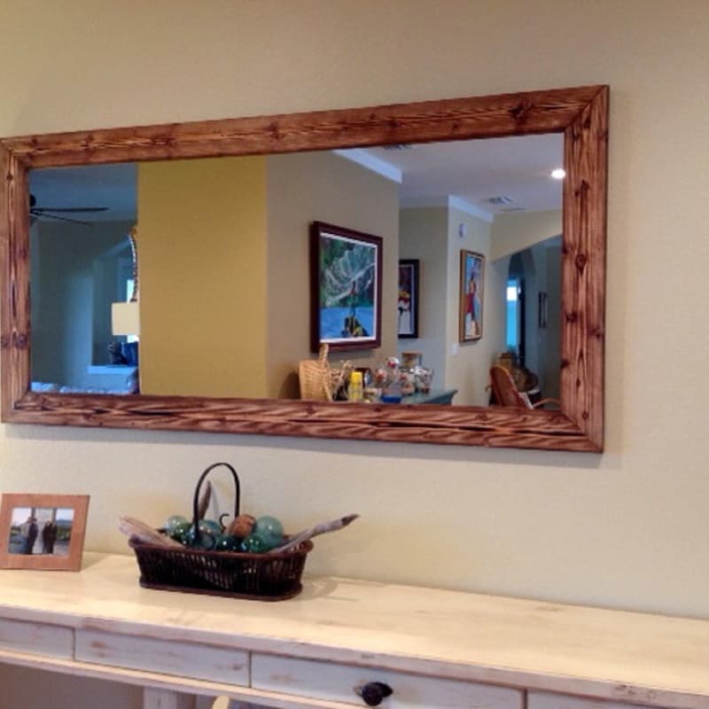 Rustic Mirror - Etsy