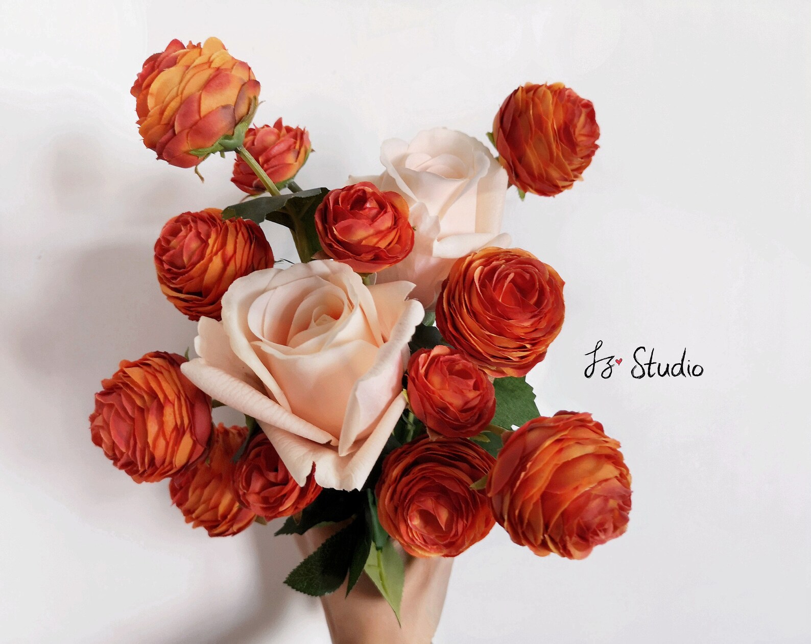 Rusty Burnt Orange Silk Ranunculus Boutonniere Wrist Corsage - Etsy