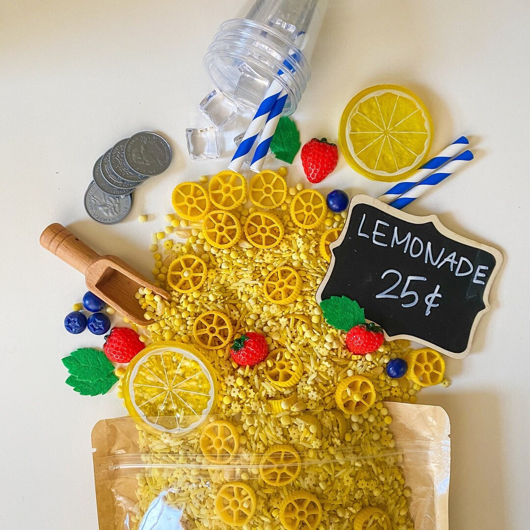 Lemonade Sensory Bin Mix Lemonade Stand Filler for Sensory Bin Lemon ...