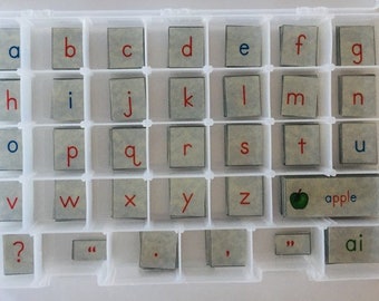 Movable Alphabet Montessori - Etsy
