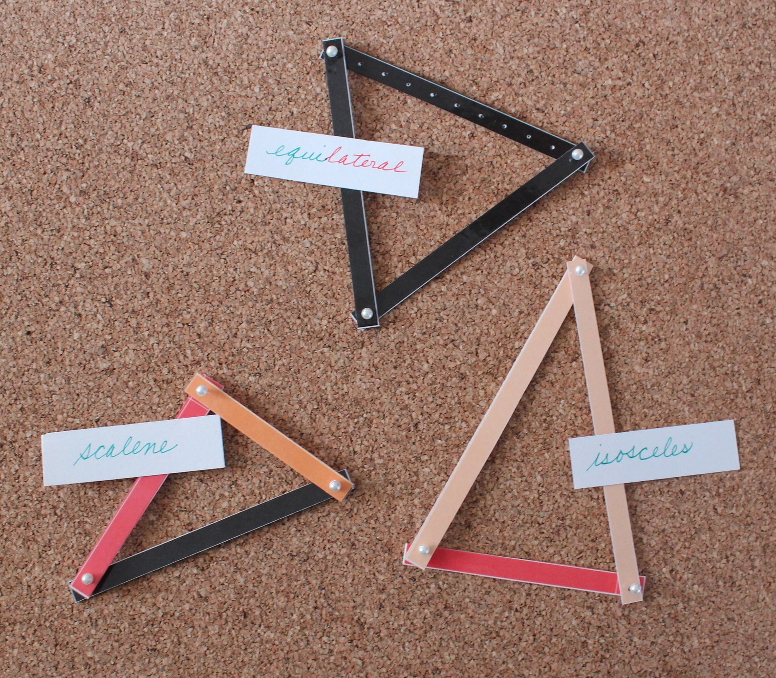 Geometric Sticks Montessori Geometry Angles and Sides of | Etsy