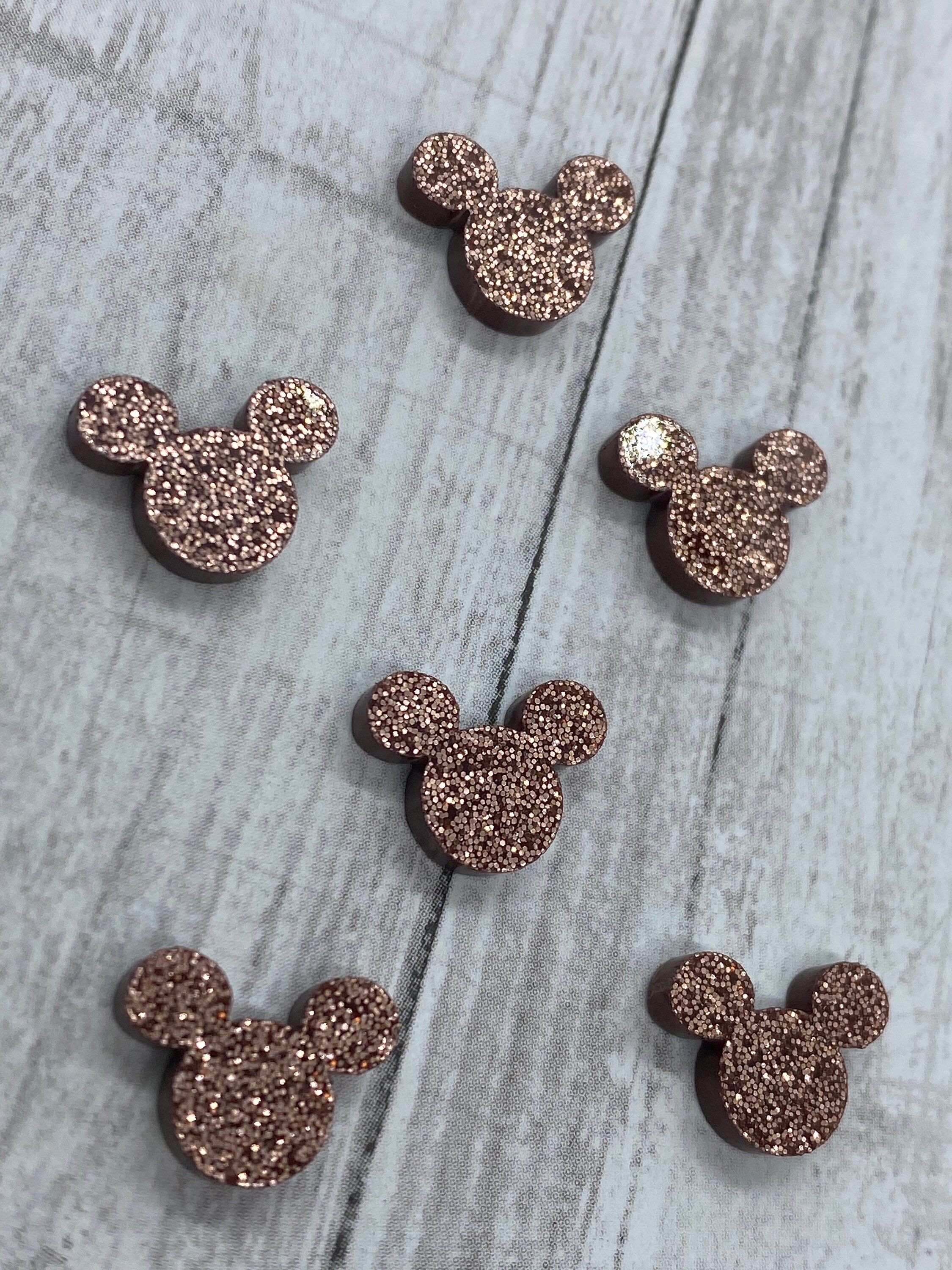 Mouse Head- Rose Gold Glitter - Etsy