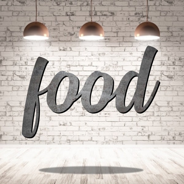 Metal Food Sign - Etsy