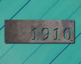 Decorative Address Sign Custom Horizontal Address Sign House Number ...