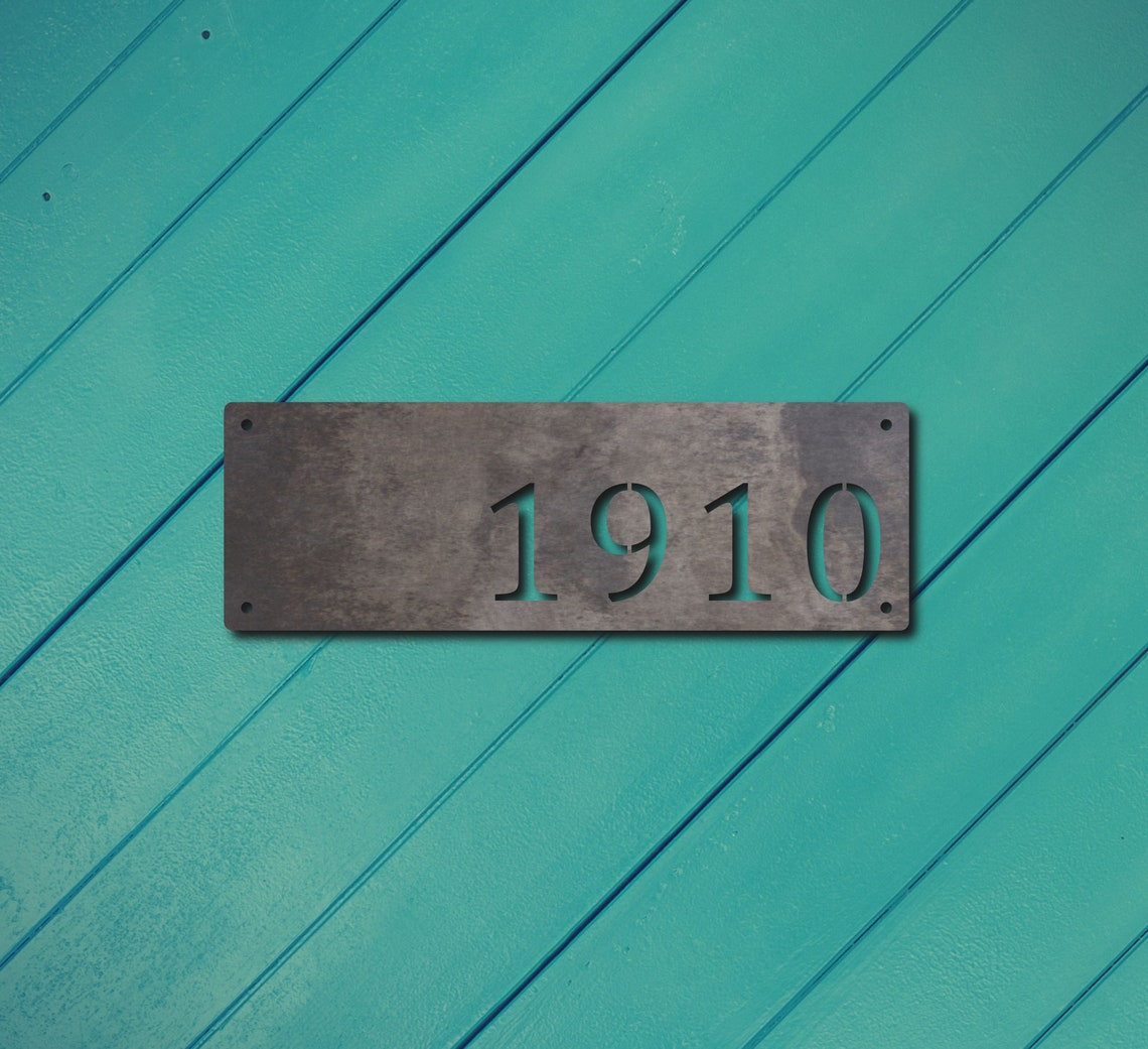 Modern Address Sign Custom Horizontal Address Sign House - Etsy