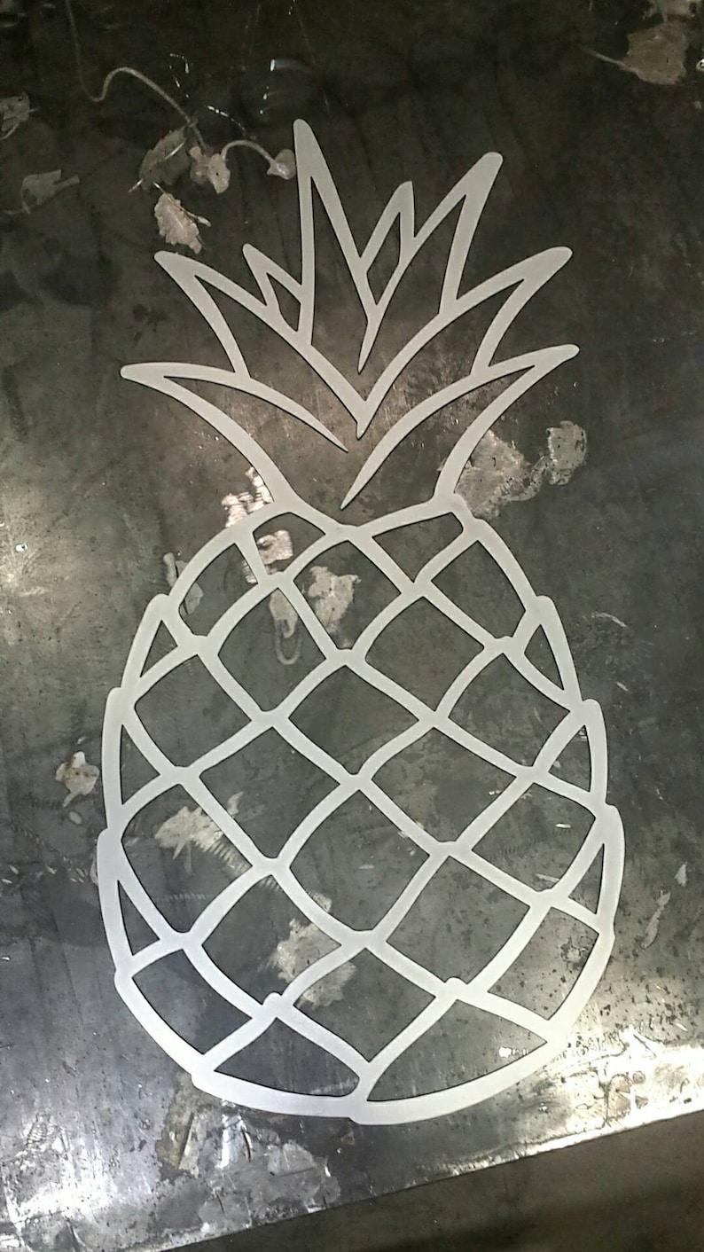 Pineapple Metal Wall Art Home Decor - Etsy