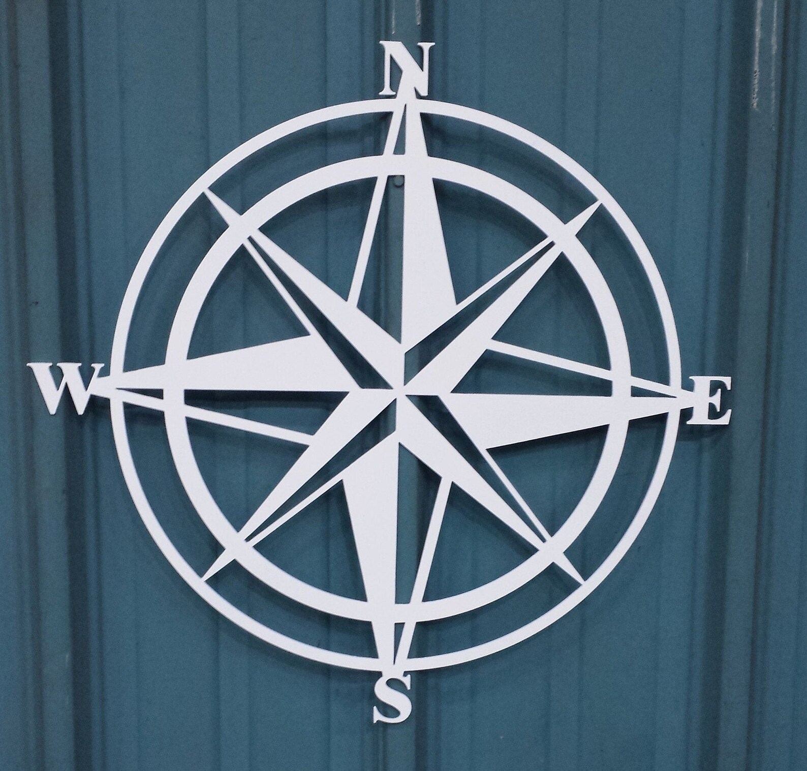 Compass Rose Metal Wall Art Nautical Home Decor | Etsy