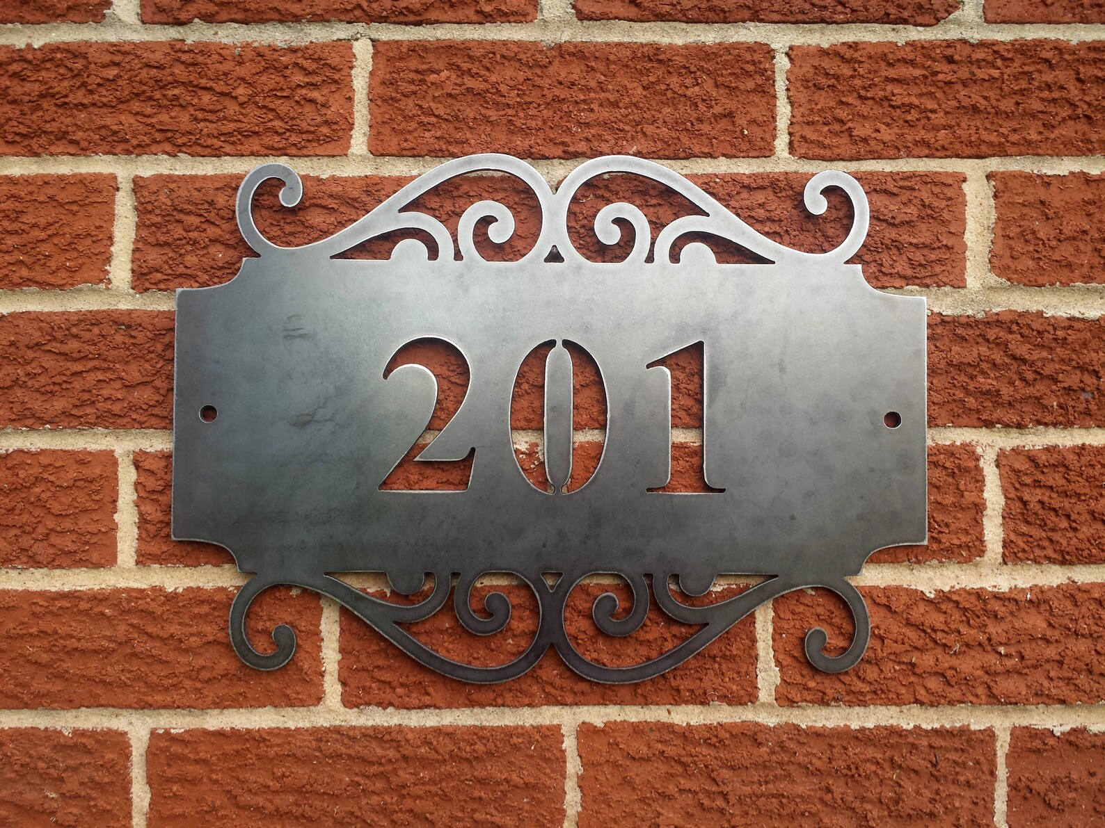 Decorative Address Sign Custom Horizontal Address Sign - Etsy