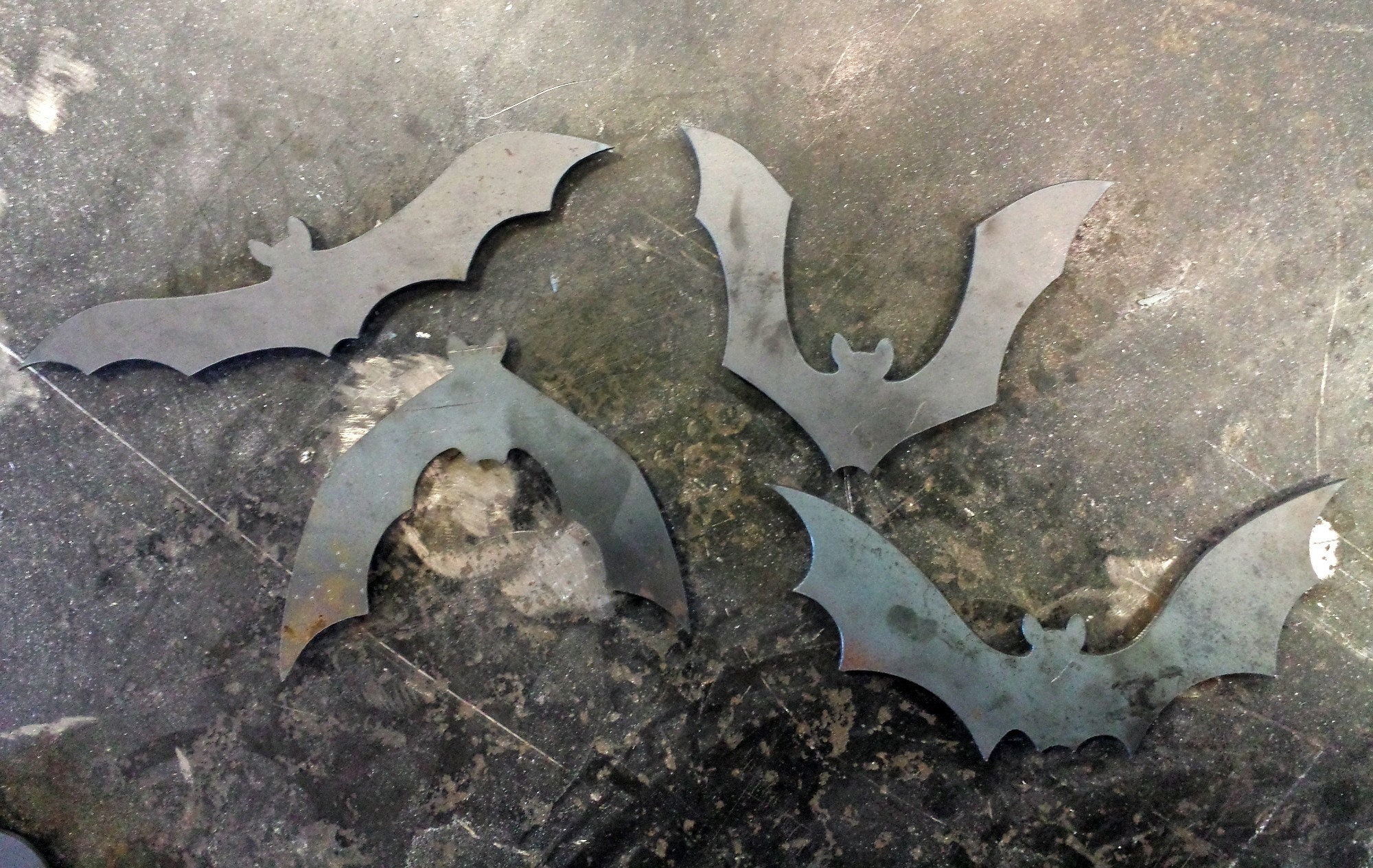 Bat Halloween Decoration Metal Wall Art - Etsy