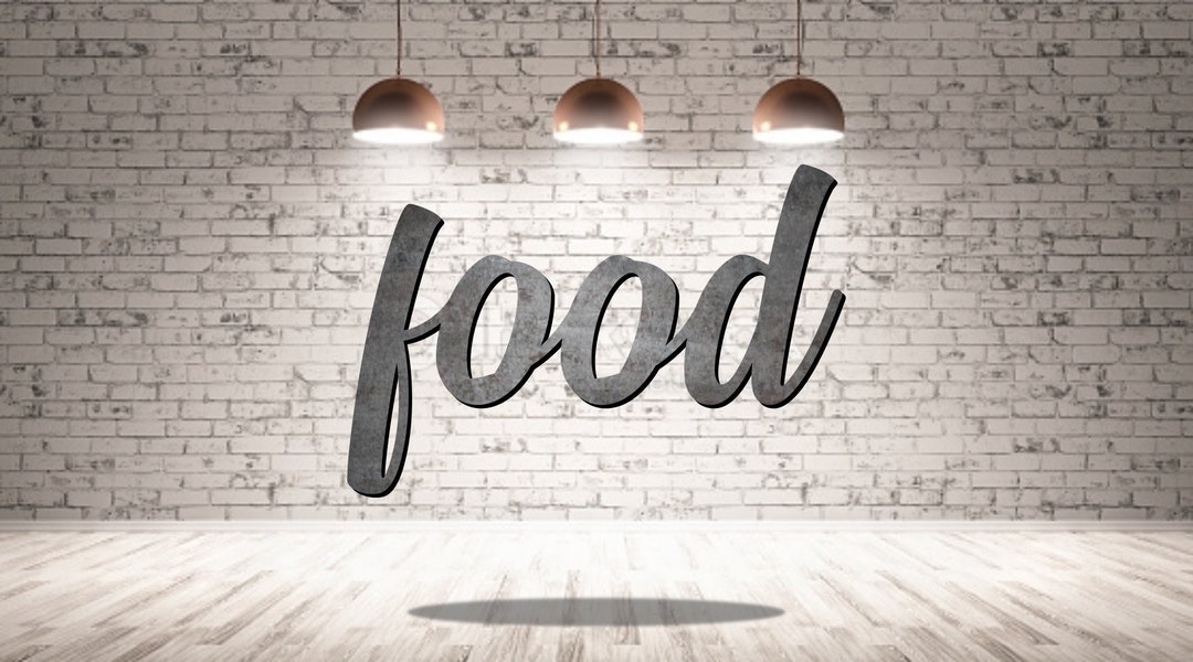Food | Food Sign | Metal Wall Art - Etsy