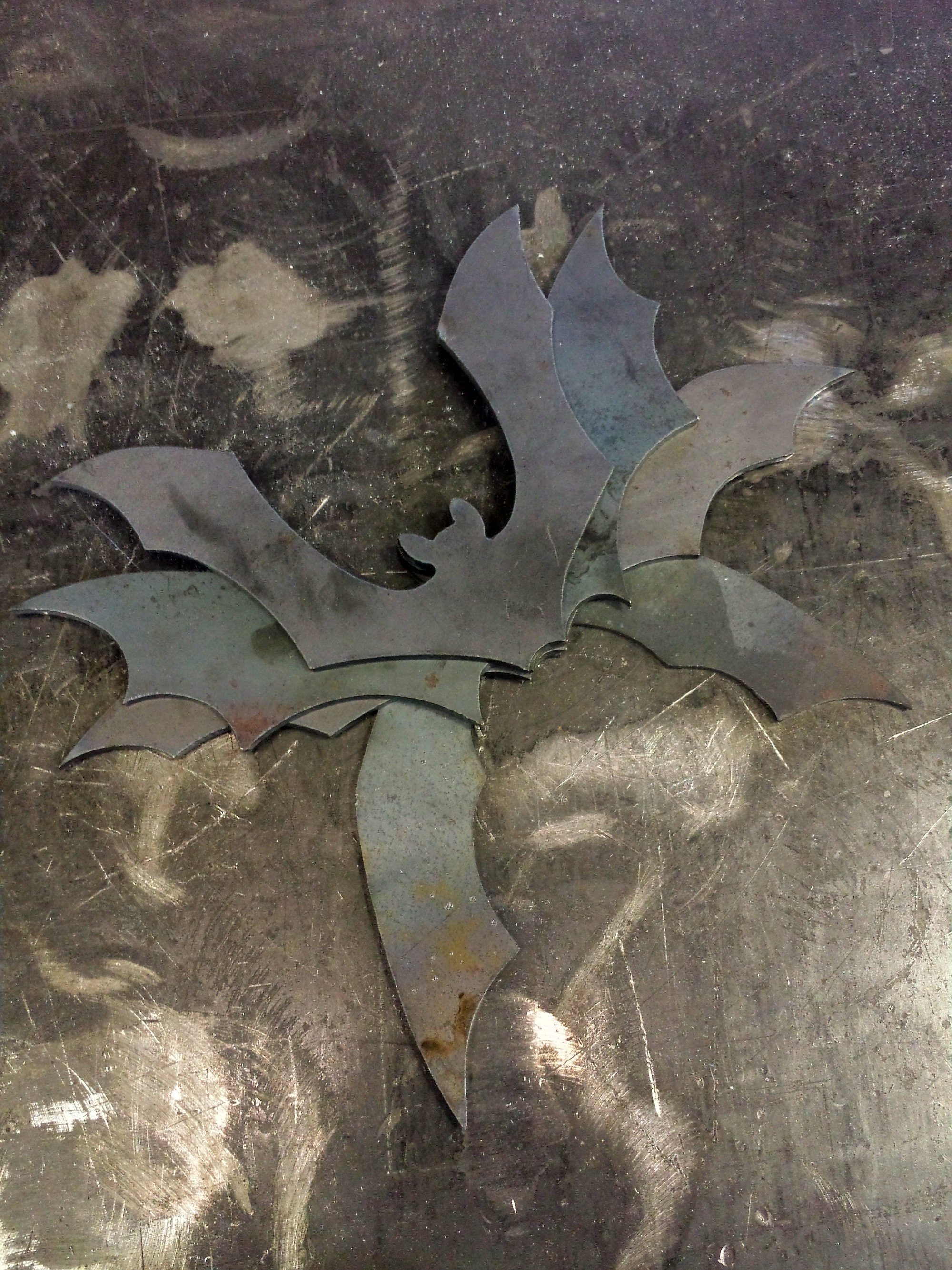 Bat Halloween Decoration Metal Wall Art - Etsy