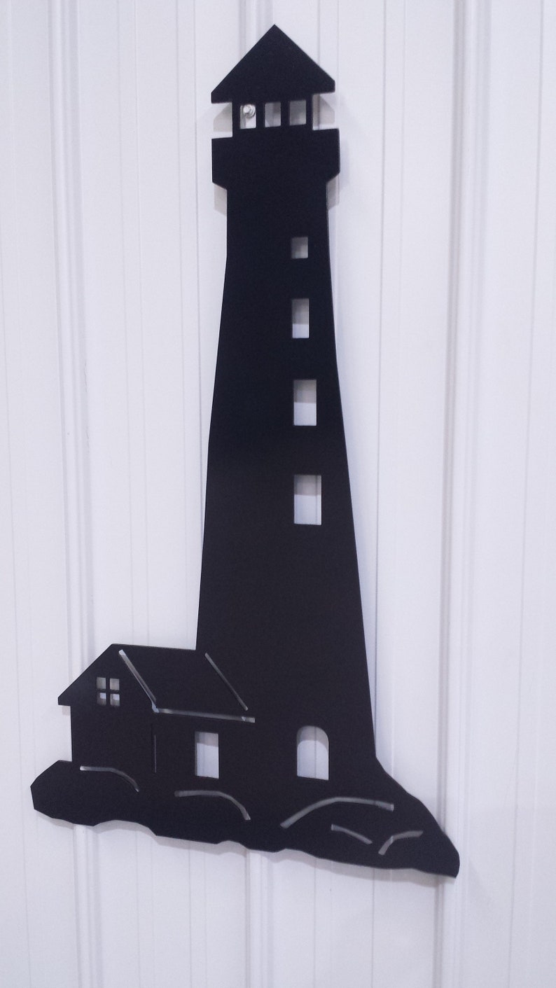 Lighthouse Metal Wall Art Home Decor | Etsy