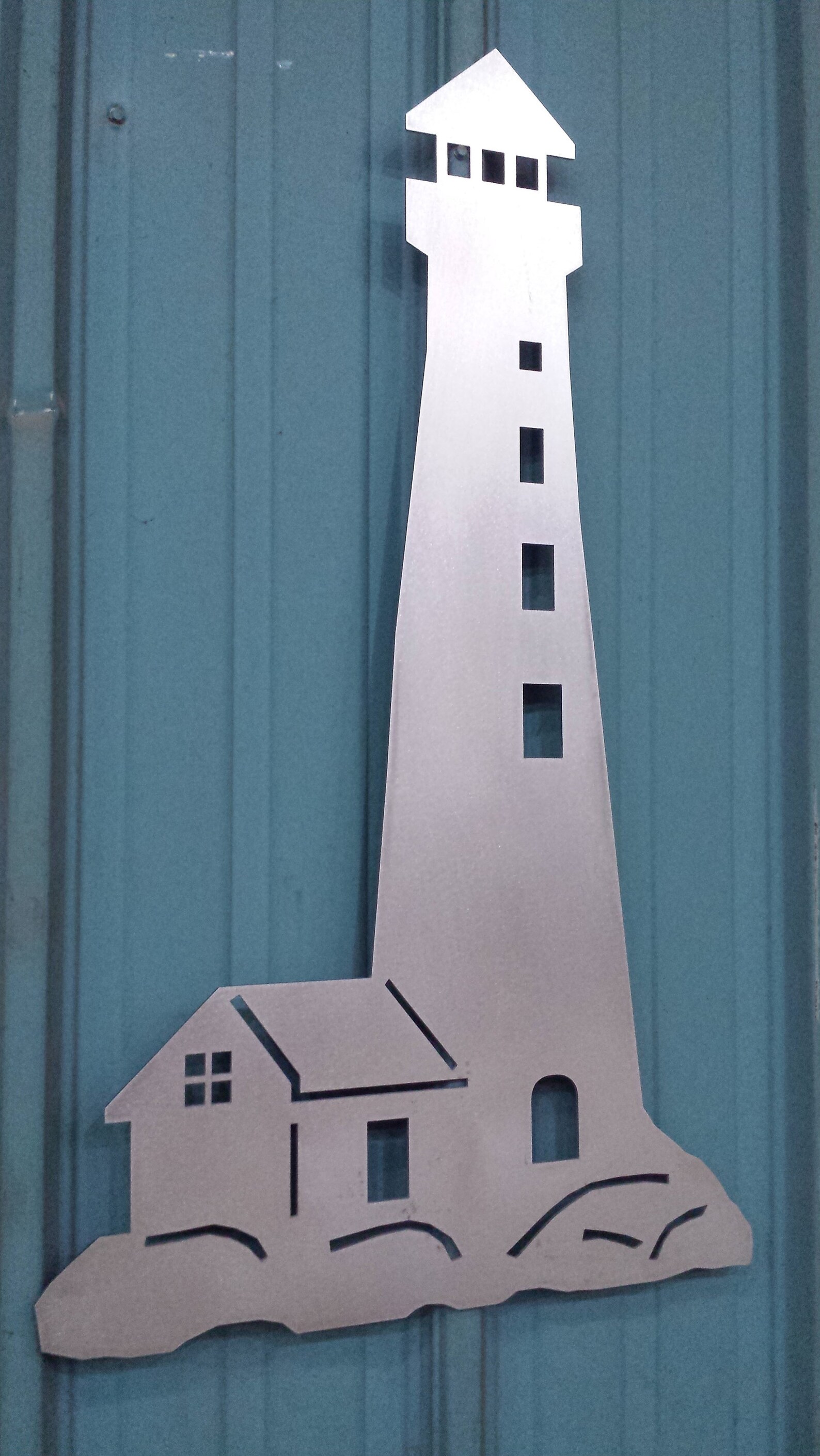 Lighthouse Metal Wall Art Home Decor | Etsy