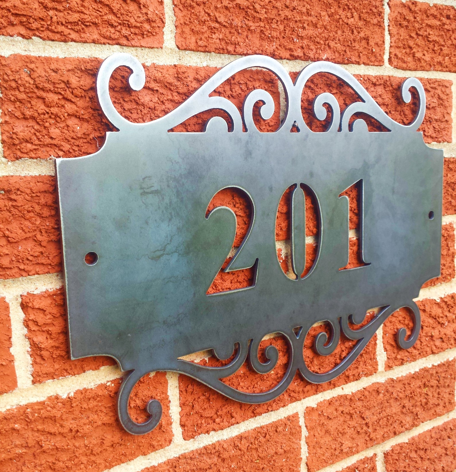 Decorative Address Sign Custom Horizontal Address Sign - Etsy