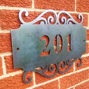 Decorative Address Sign Custom Horizontal Address Sign - Etsy
