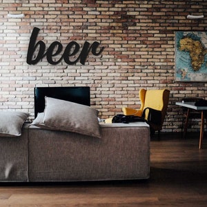 Beer Beer Sign Metal Wall Art - Etsy