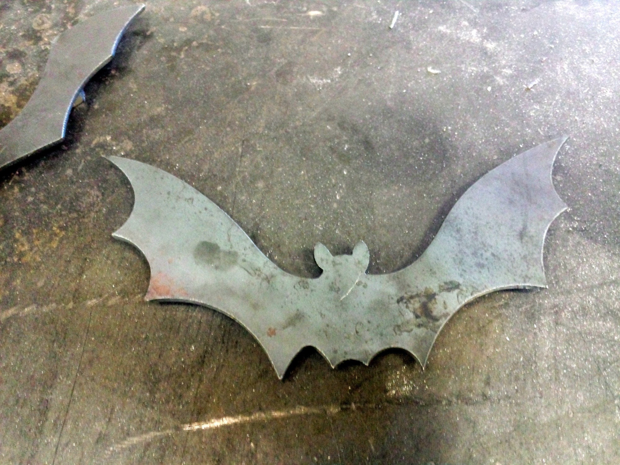 Bat Halloween Decoration Metal Wall Art - Etsy