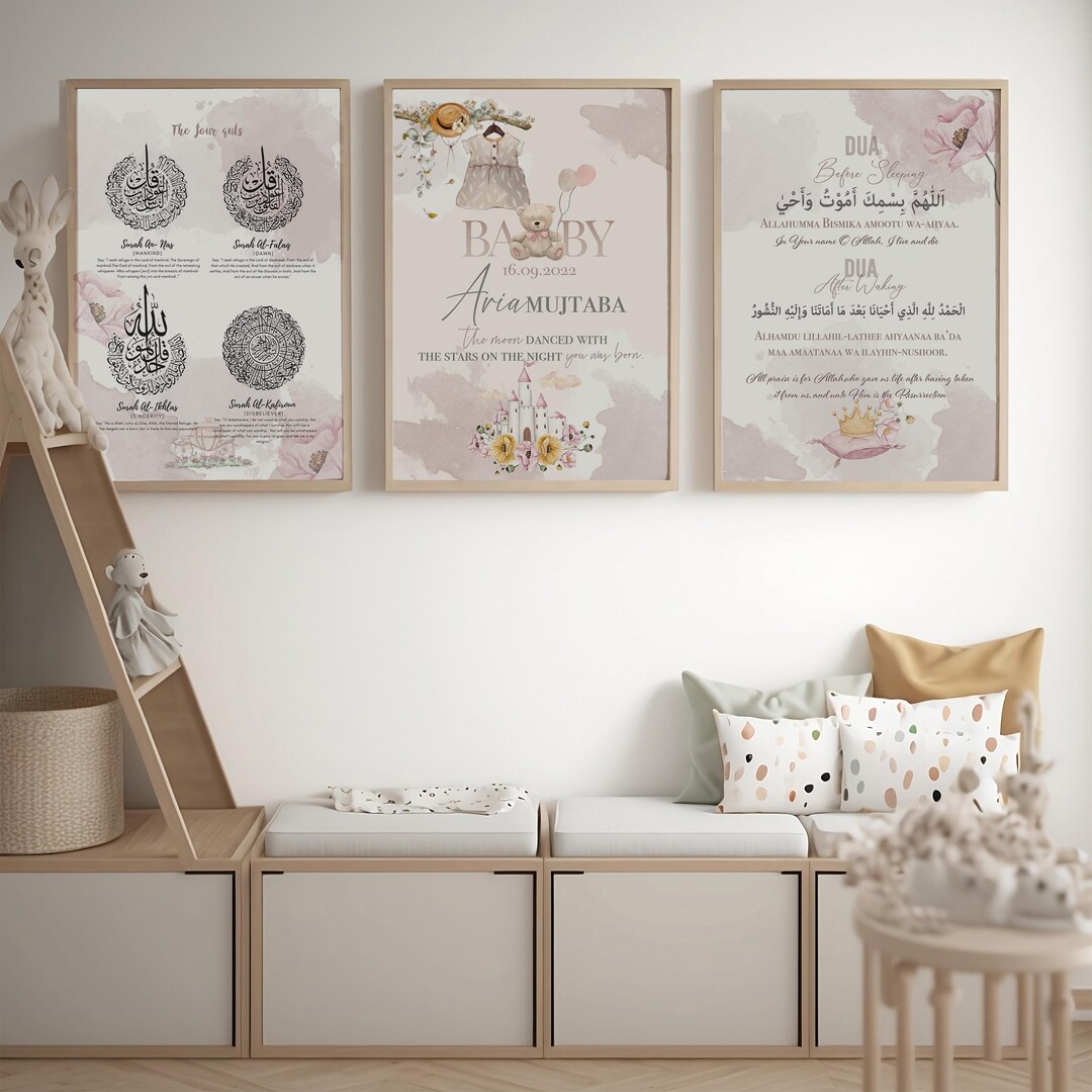 Islamic Princess Girls Bedroom Prints - Etsy