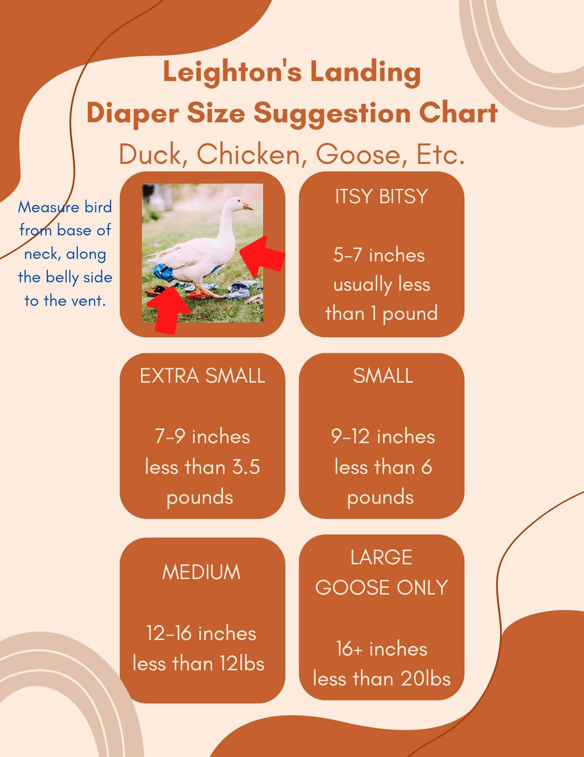 High Quality ORIGINAL Duck Chicken Goose Diaper Harness - Etsy