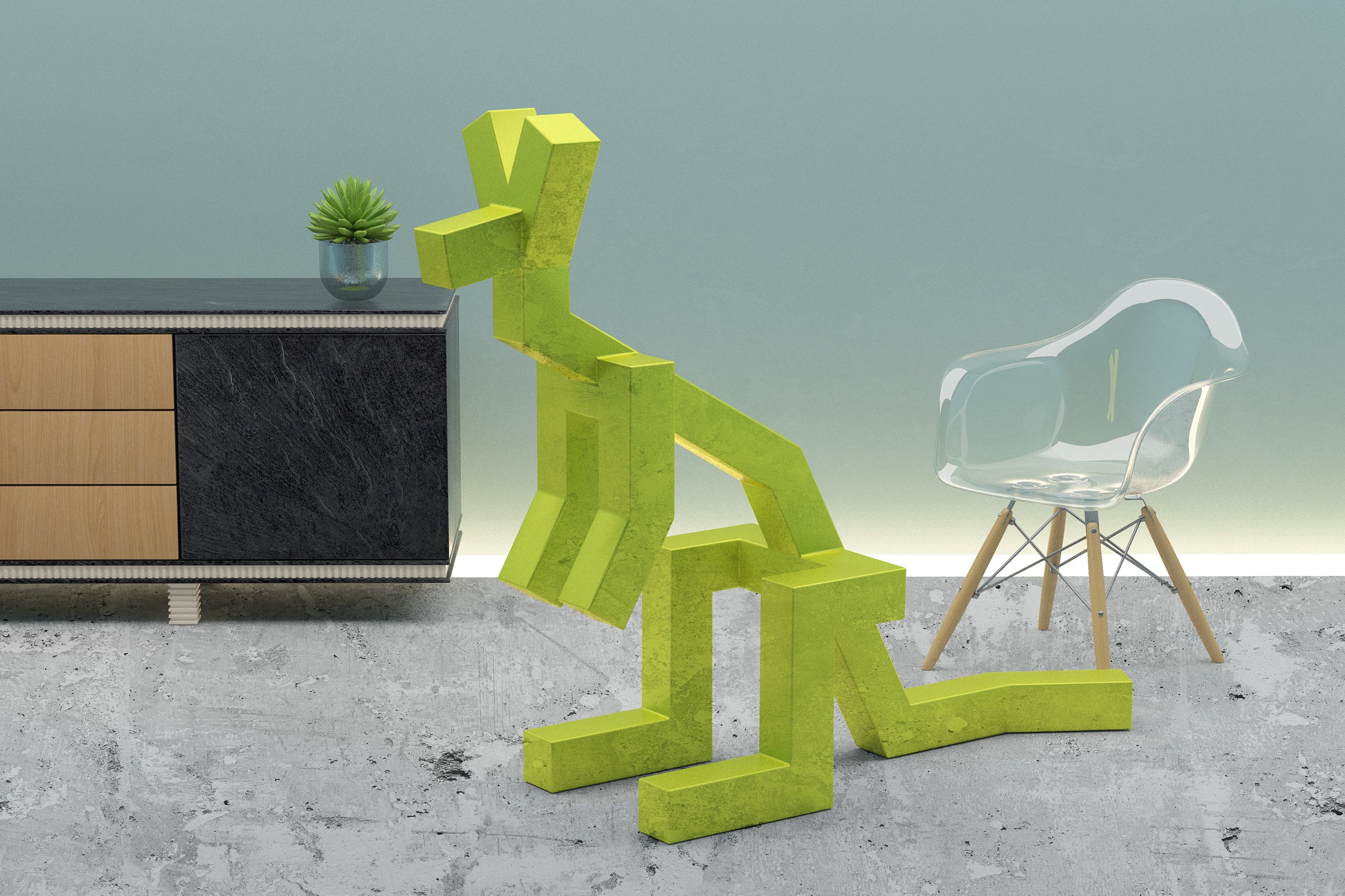 Welding Project, DIY Kangaroo Sculpture, Metal CNC Cutting, DXF ...