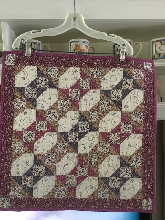 Lavender Quilted Table Topper - Etsy
