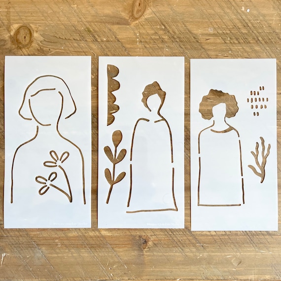 Paper Doll Stencil Set - Etsy