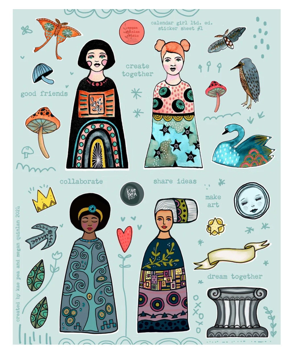 Calendar Girls Vinyl Sticker Sheet - Etsy