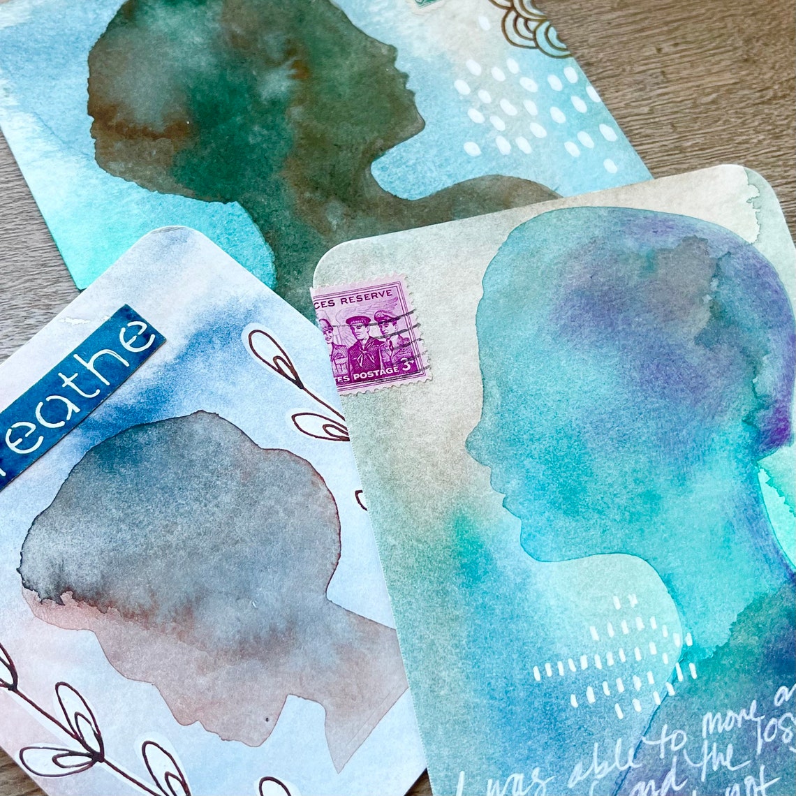 Silhouettes in Thought Set #1 - Etsy