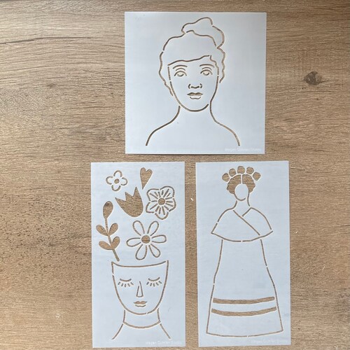 Paper Doll Stencil Set - Etsy