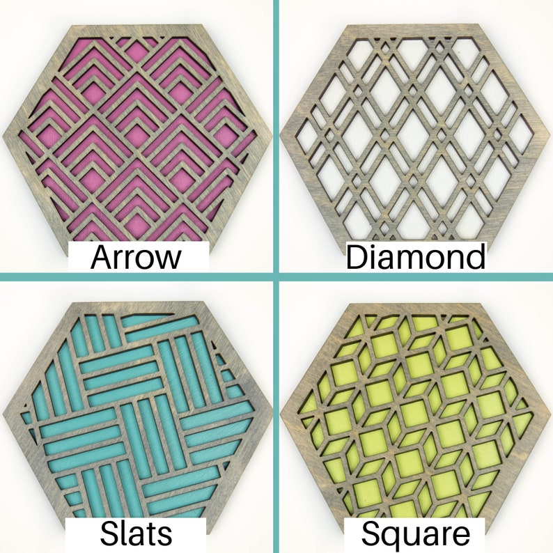 Design Your Own Coaster Set, Unique Modern Coaster, Colorful Coasters ...