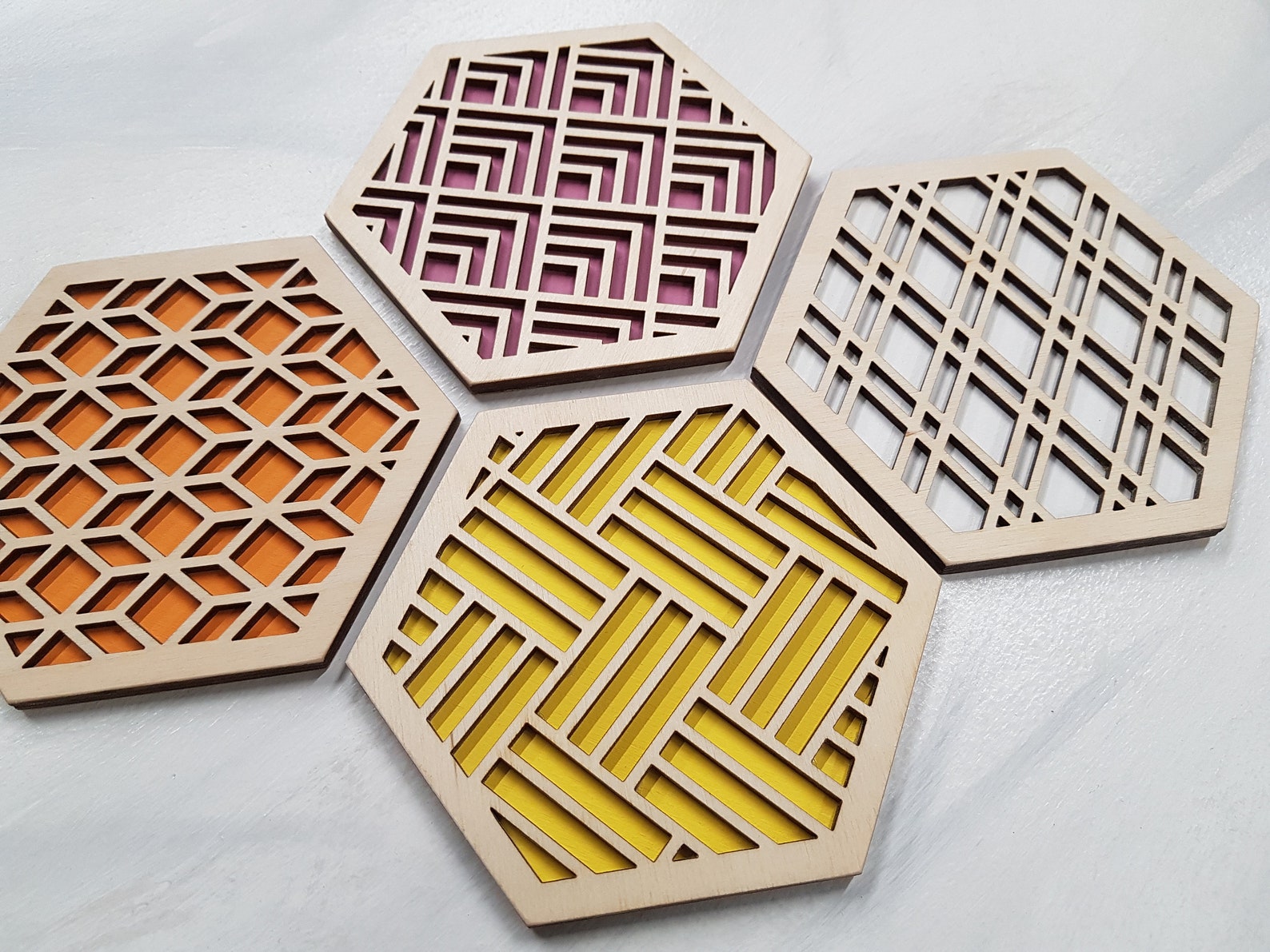 Trivets for Hot Dishes, Colorful Trivet, Hot Pads for Plates, Dining ...