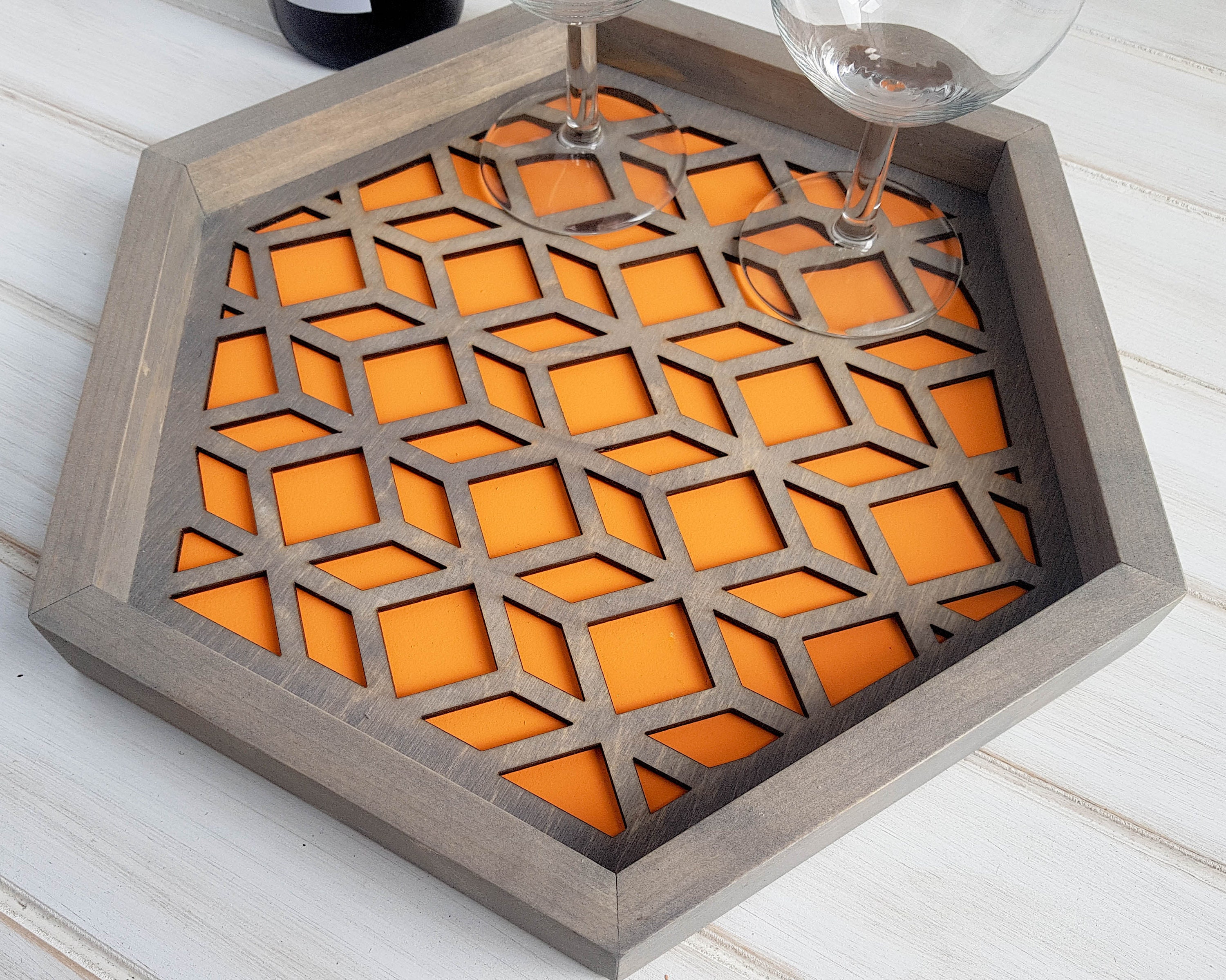 Coffee Table Tray Wood Serving Tray Modern Tray Coffee - Etsy Canada