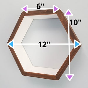 Hexagon Shelves Set of 6, Geek Art, Bright Painted Floating Shelf, Fun ...