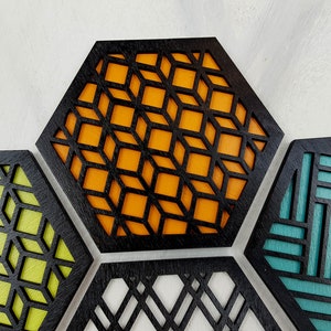 Design Your Own Coaster Set, Unique Modern Coaster, Colorful Coasters ...