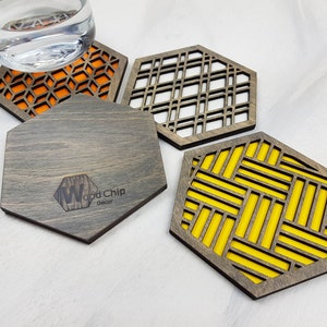 Design Your Own Coaster Set, Unique Modern Coaster, Colorful Coasters ...