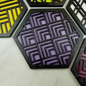 Design Your Own Coaster Set, Unique Modern Coaster, Colorful Coasters ...