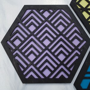 Modern Trivets, Custom Trivet Set, Colorful Trivet, Trivet for Plates ...