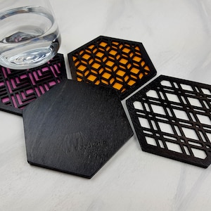 Design Your Own Coaster Set, Unique Modern Coaster, Colorful Coasters ...