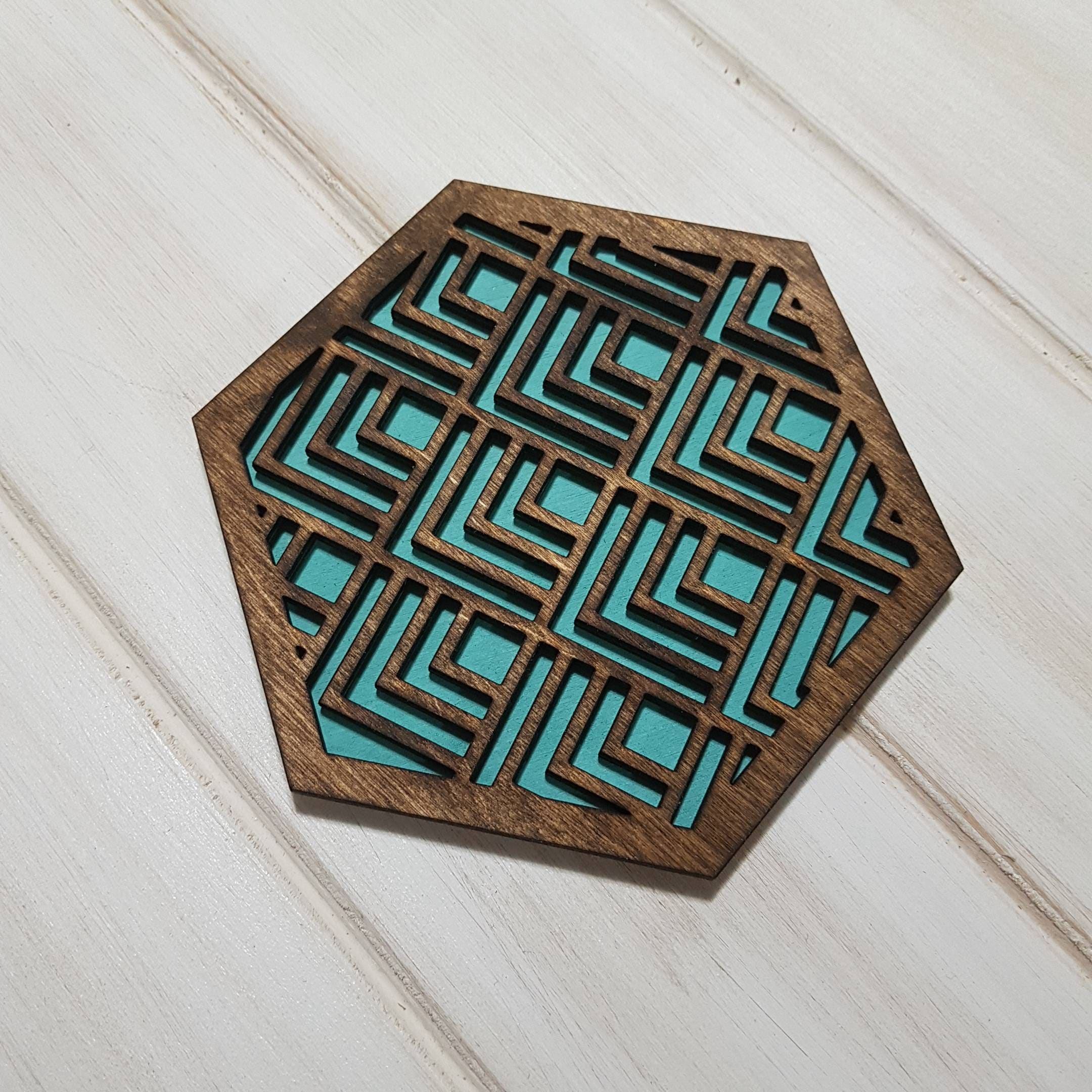 Unique Modern Coaster Design Your Own Set Colorful Coasters - Etsy Norway