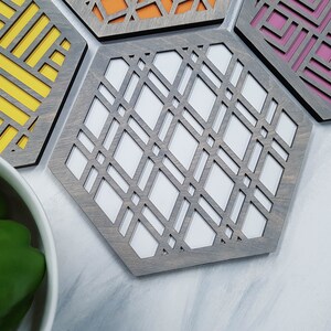 Modern Trivets, Custom Trivet Set, Colorful Trivet, Trivet for Plates ...