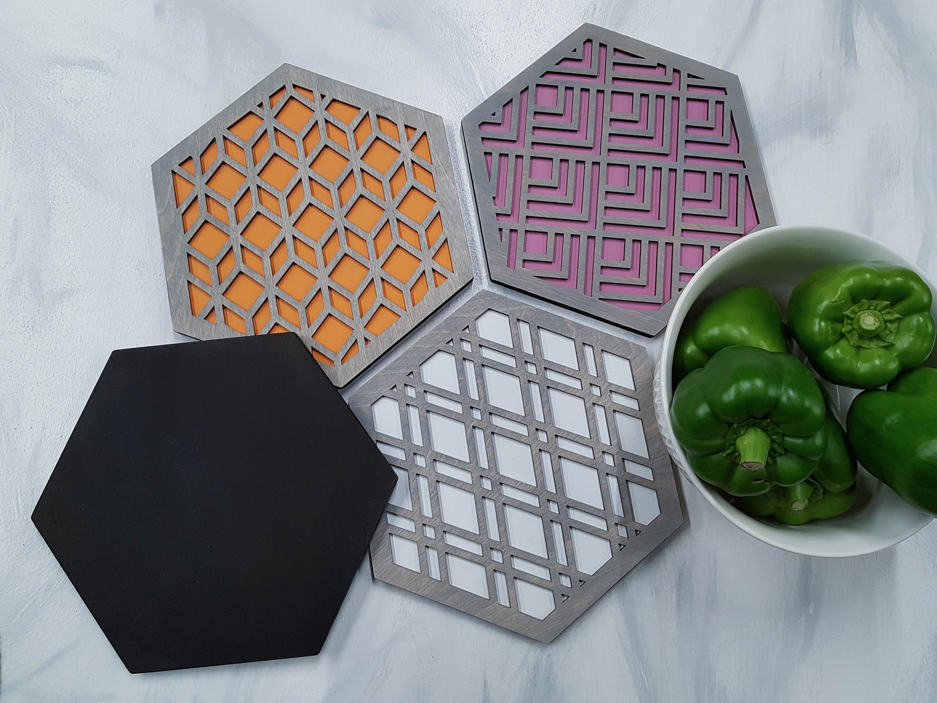 Modern Trivets Custom Trivet Set Colorful Trivet Trivet for - Etsy Denmark