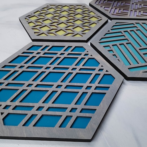 Modern Trivets Custom Trivet Set Colorful Trivet Trivet for - Etsy Canada