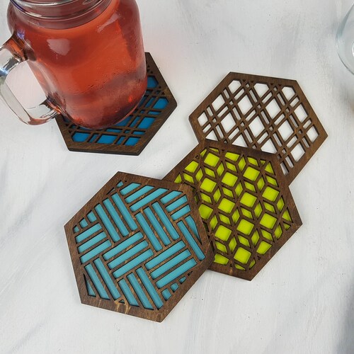 Design Your Own Coaster Set Unique Modern Coaster Colorful - Etsy Canada
